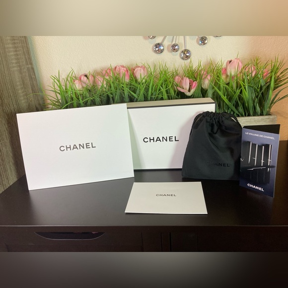 CHANEL | Other | Authentic Chanel Box Bundle Set Boxenvelopeblank Card ...